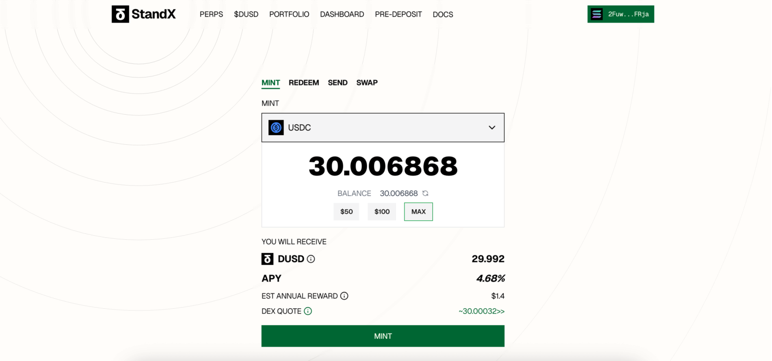 【Perps】StandX（スタンドエックス）とは！使い方やエアドロップも解説！ | 仮想通貨の教科書