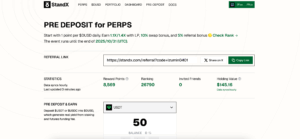 【Perps】StandX（スタンドエックス）とは！使い方やエアドロップも解説！ | 仮想通貨の教科書